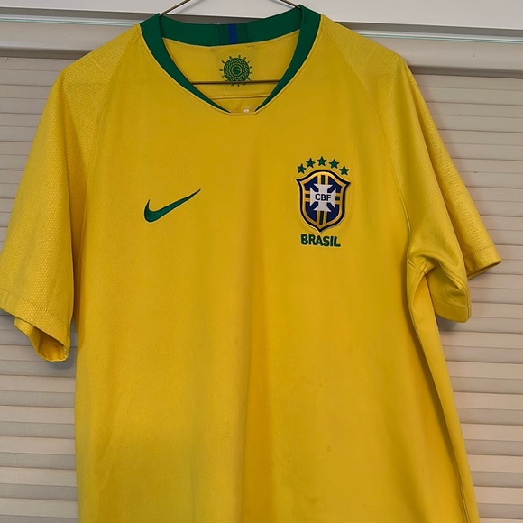 Nike | Shirts | 28 Brazil Home Top | Poshmark